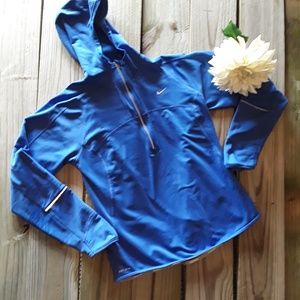 Nike | Jackets & Coats | Nike Half Zip Royal Blue Jacket | Poshmark